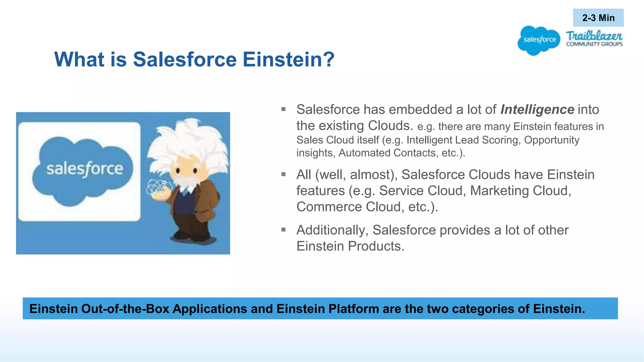 Salesforce Einstein: Use Cases and Product Features | PPTX