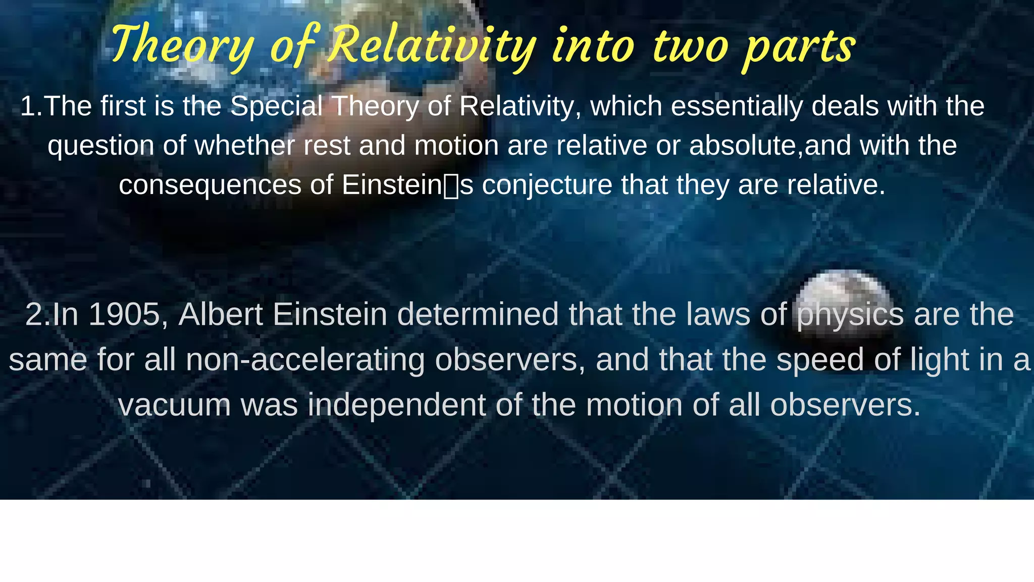 Einstein's theory of general relativity | PDF