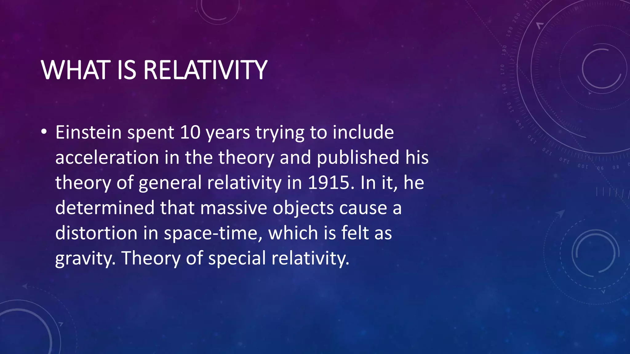 Einstein's theory of general relativity | PPT