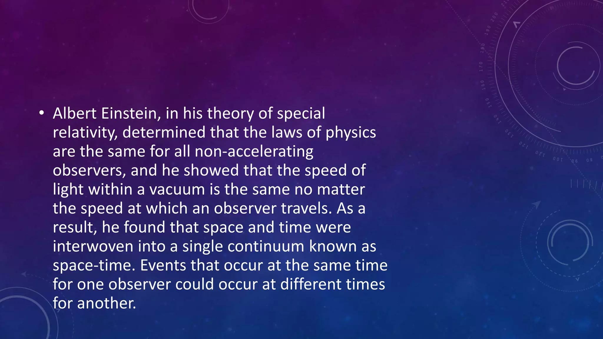 Einstein's theory of general relativity | PPT
