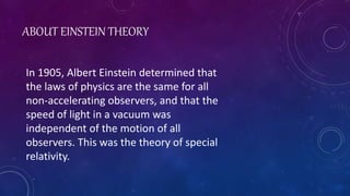 Einstein's theory of general relativity | PPTX