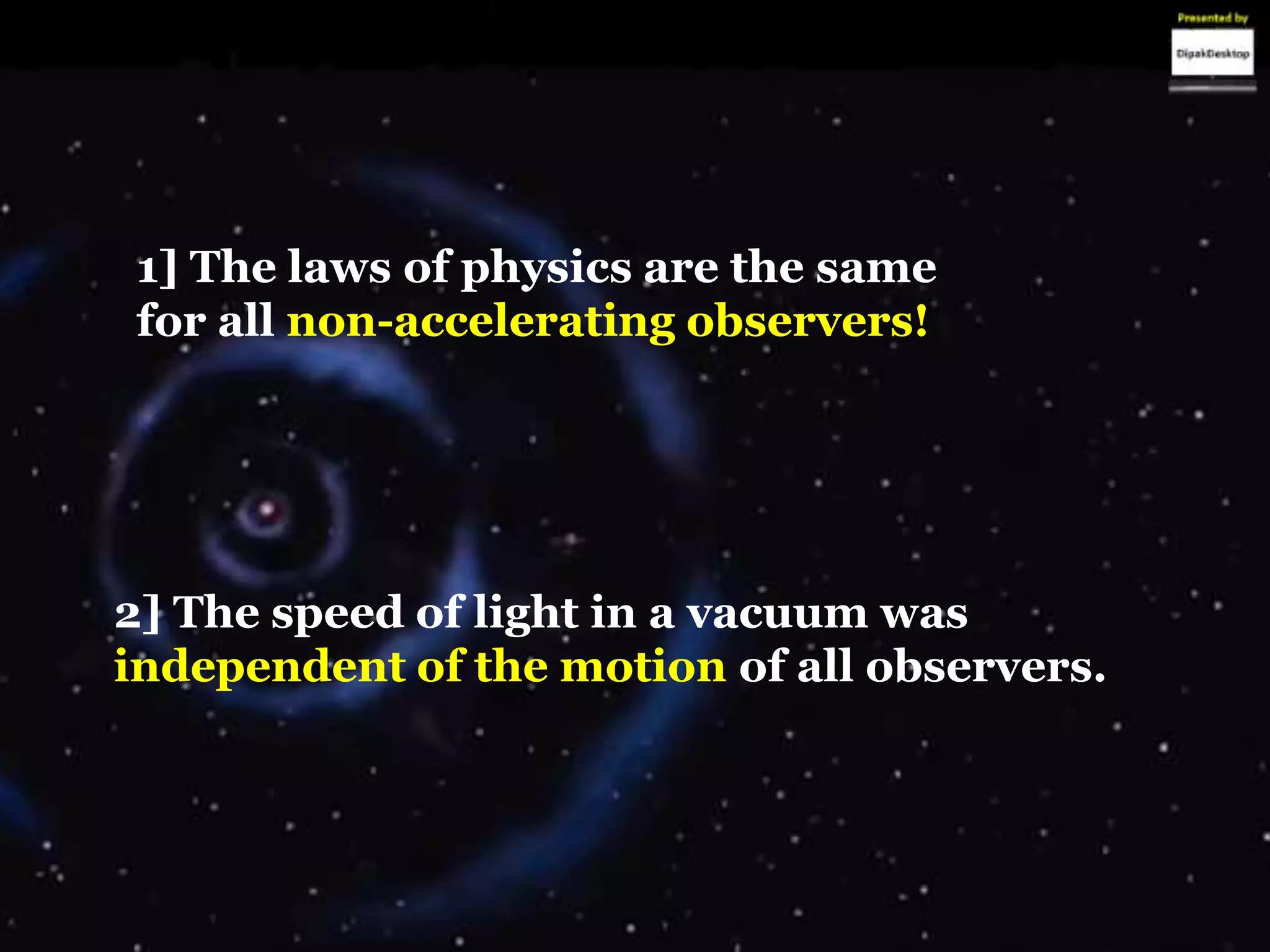 Einstein's theory of relativity - Explained! | PPTX