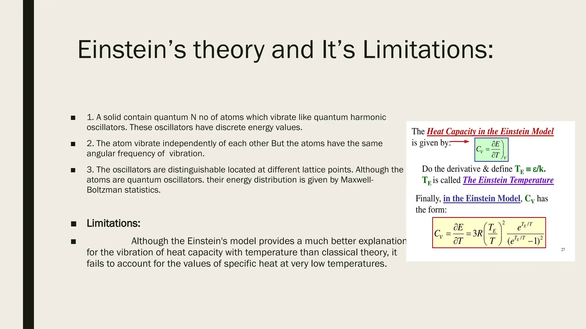 Einstein theory of specific heat of solids.pptx