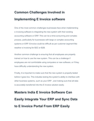 E invoicing | PDF