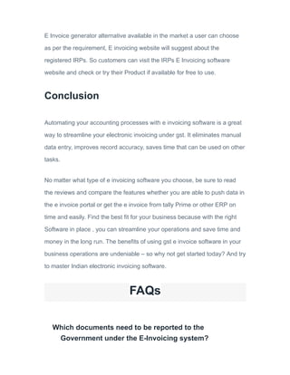 E invoicing | PDF