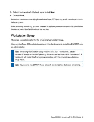 eInvoicing 7.1A (EI7A) Guide for sage ACCPAC | PDF