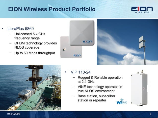 Eion Wireless Corporate Overview | PPT | Computer Networking | Computing