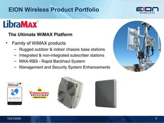 Eion Wireless Corporate Overview | PPT | Computer Networking | Computing