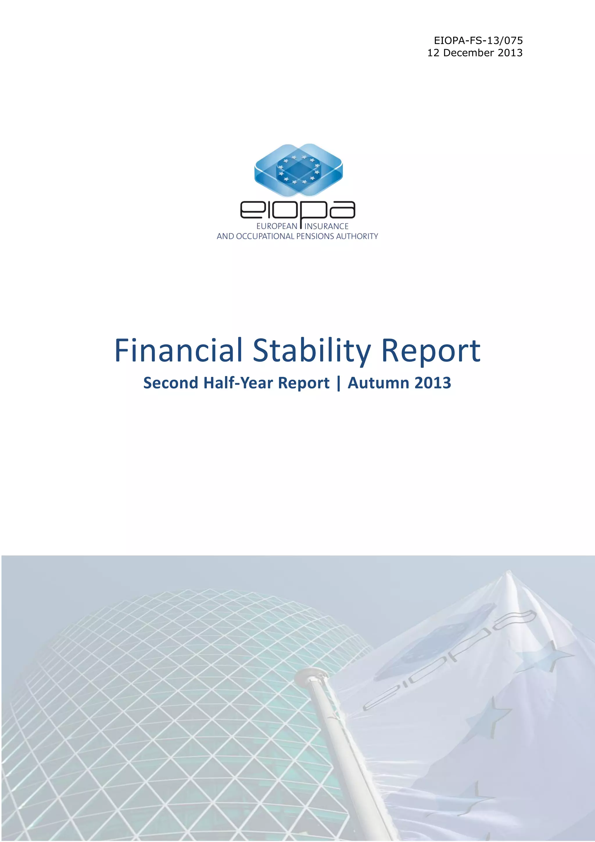 EIOPA Financial Stability Report 2013 | PDF