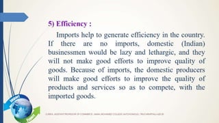 IMPORT AND EXPORT- ADVANTAGES,DISADVANTAGES AND IMPORTANCE | PPTX