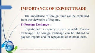 IMPORT AND EXPORT- ADVANTAGES,DISADVANTAGES AND IMPORTANCE | PPTX