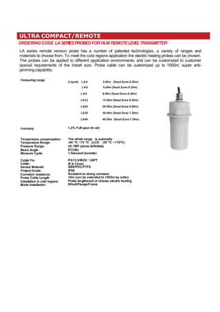 Ultrasonic Level Transmitter | PPTX