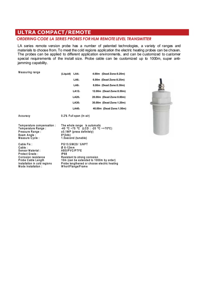 Ultrasonic Level Transmitter | PDF | Computer Peripherals | Computing
