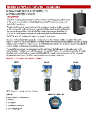 Ultrasonic Level Transmitter | PDF