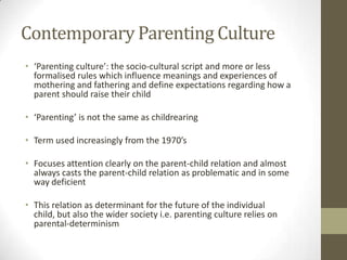 Biologising Parenting: Neuroscience Discourse and English Social and ...