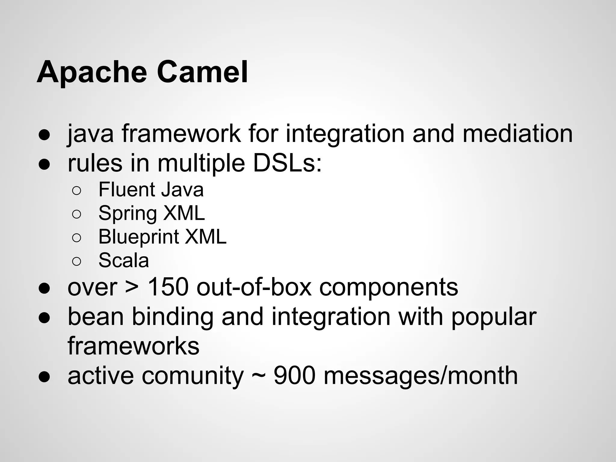 Enterprise Integration Patterns with Apache Camel | PDF