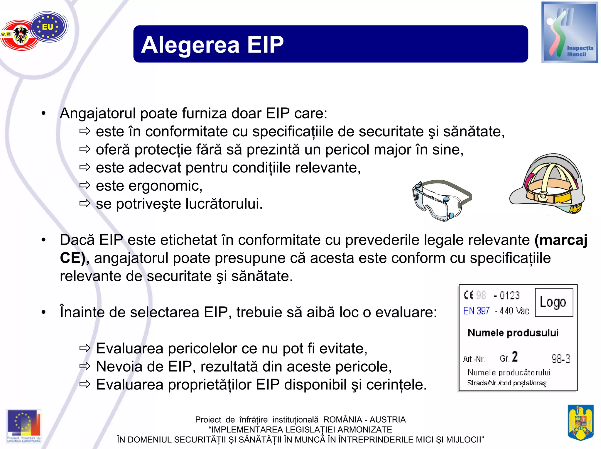 Eip - echipament individual de protectie | PDF