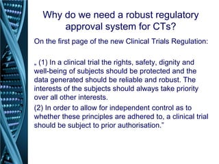 Regulatory Control of Clinical Trials | PDF
