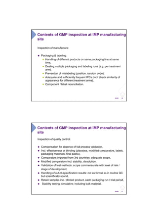 Implementation of Annex 13 of the EU GMP Guide | PDF