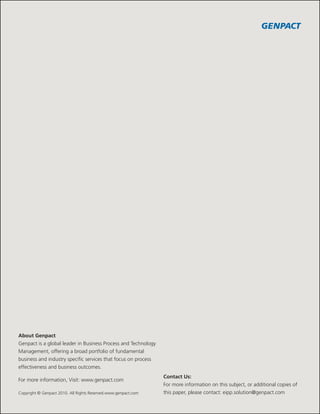 Genpact EIPP - Ebilling Solution Whitepaper | PDF | Internet | Computing