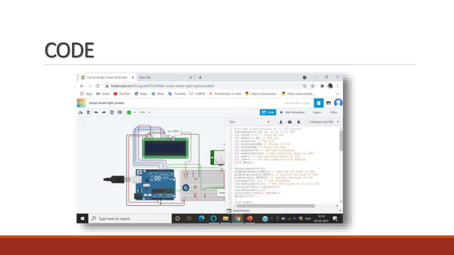 automatic street light control using aurdino,PIR,LDR tinker cad circuit ...