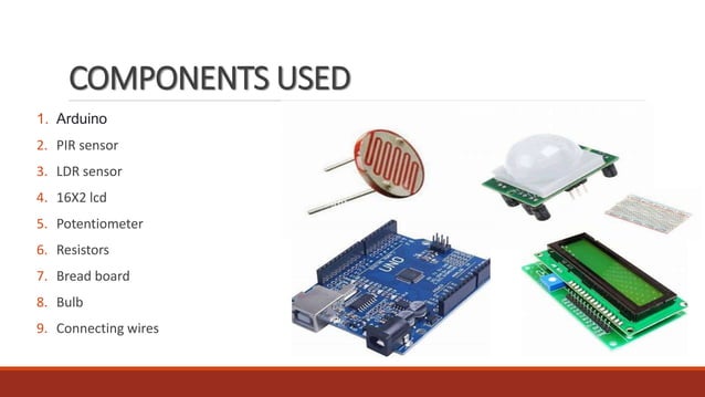 Automatic Street Light Control Using Aurdino Pir Ldr Tinker Cad Circuit