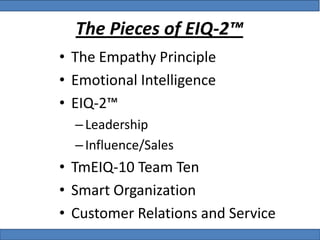 Eiq 2 overview | PPTX