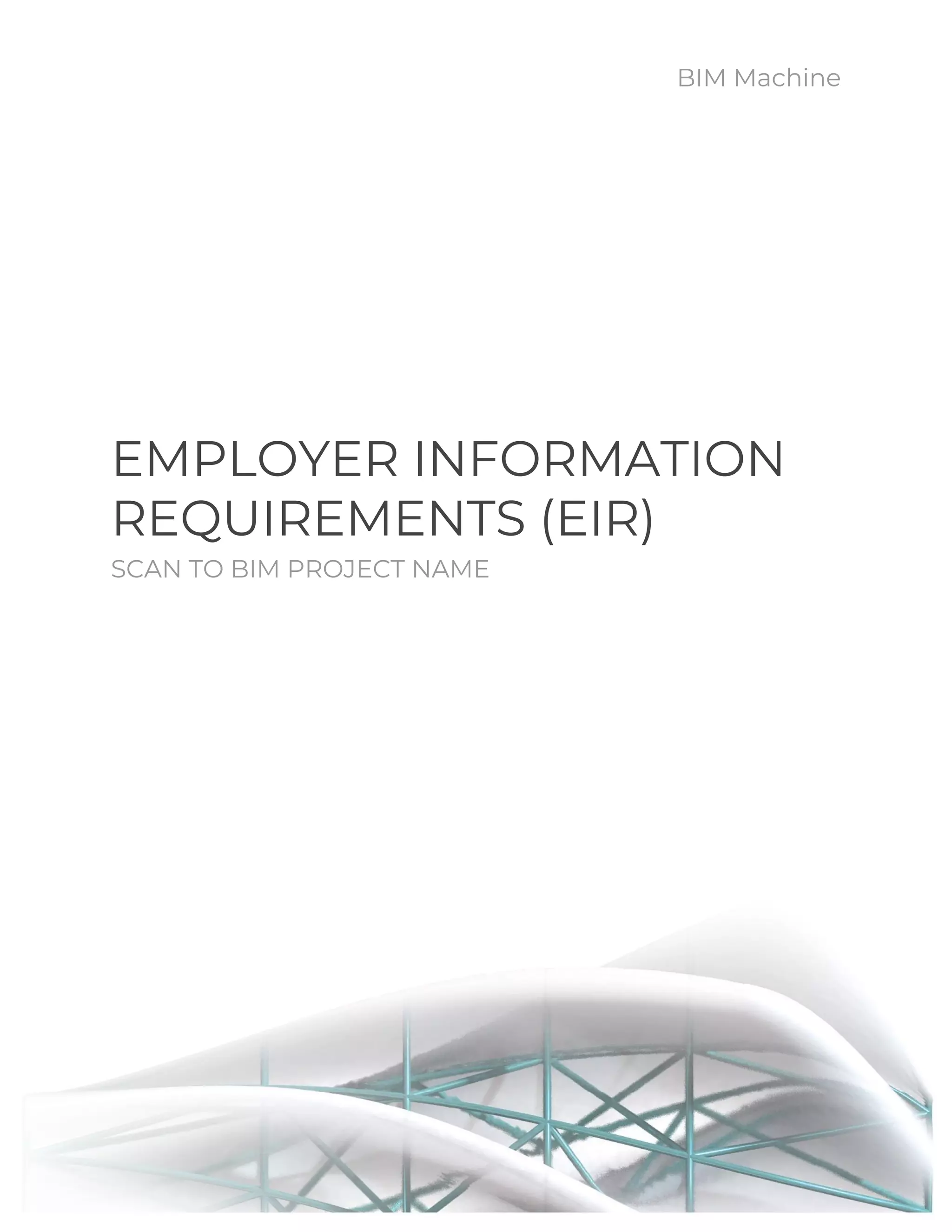 Scan to BIM Employer Information Requirements (EIR) template | PDF