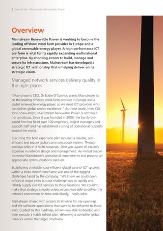 Mainstream Renewable Power chose eircom managed network services to ...
