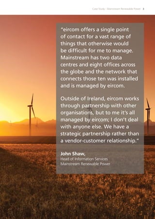 Mainstream Renewable Power chose eircom managed network services to ...