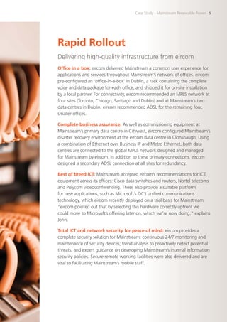 Mainstream Renewable Power chose eircom managed network services to ...