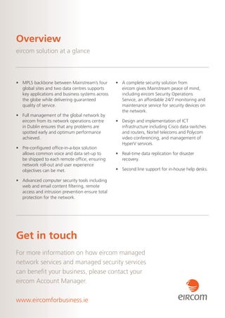 Mainstream Renewable Power chose eircom managed network services to ...