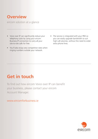 eircom tv3 voice over ip | PDF | Phone Services | Home Utilities