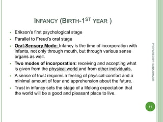 Eirk Erikson's Stages of Psychosocial Development | PPTX