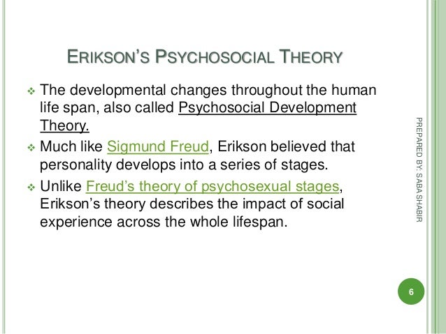 Eirk Erikson's Stages of Psychosocial Development