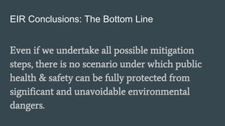 EIR Information by Alex Fisch Culver City