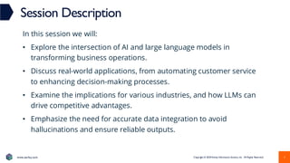 The Practical Reality of AI and Large Language Models (LLMs)in Transforming Business Operations ...
