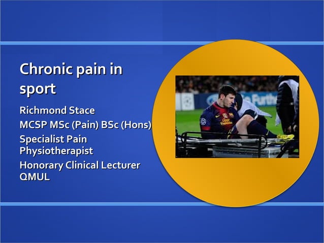 Pain and chronic pain in sport | PPT