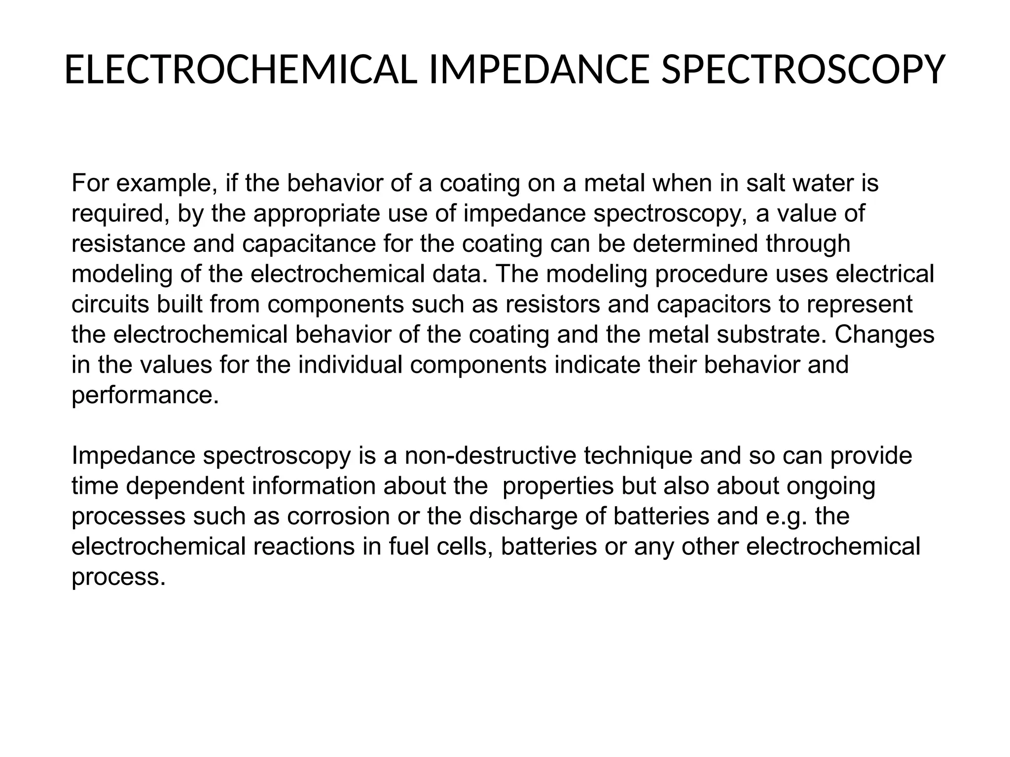 Electrochemical impedance an introduction | PPT