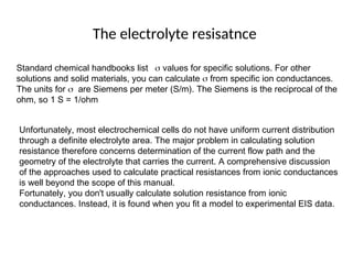 Electrochemical impedance an introduction | PPT
