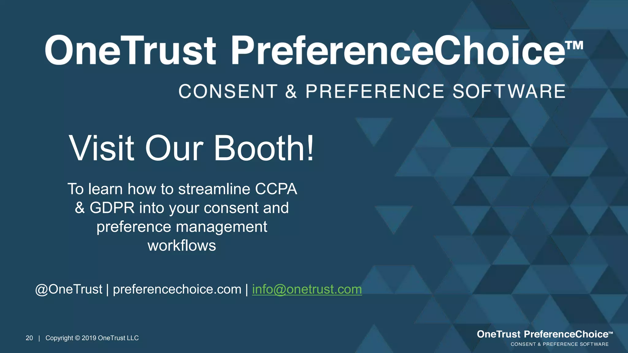 OneTrust Sponsored Coffee Break | PPT