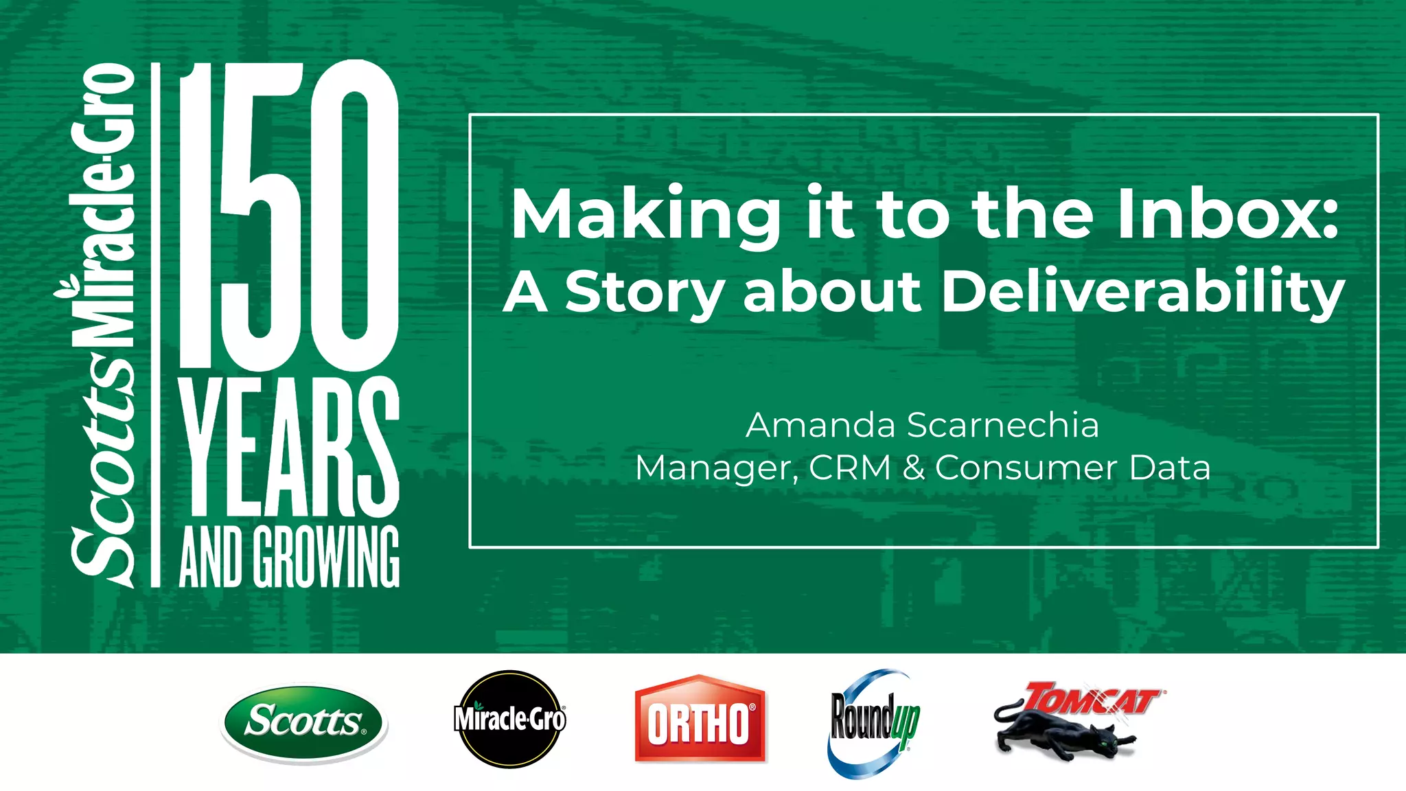 Presentation: Making it to the Inbox: A Story about Deliverability | PPT