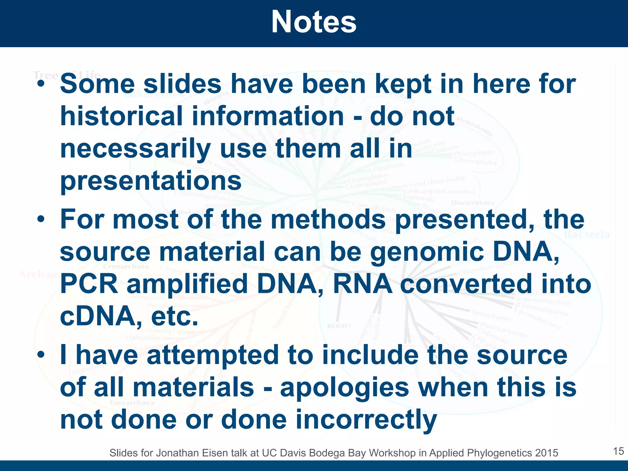 Evolution of DNA Sequencing by Jonathan Eisen | PDF