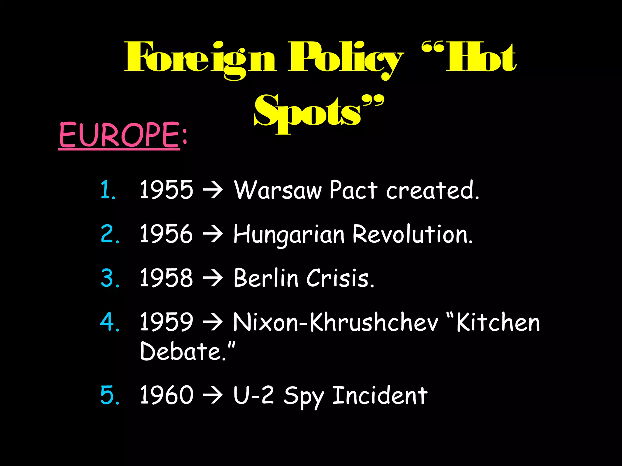 Eisenhower foreign policy | PPT