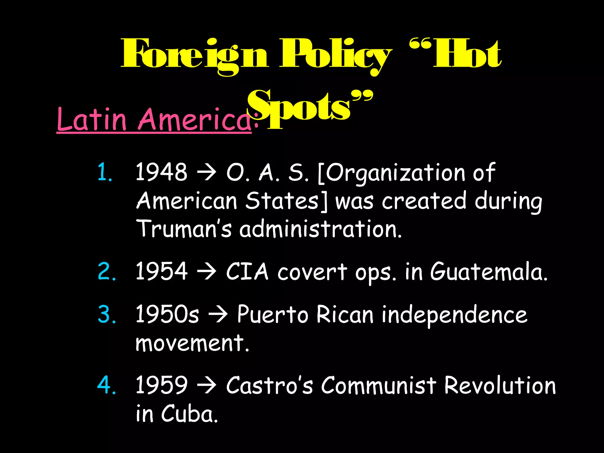 Eisenhower foreign policy | PPT