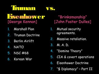 Eisenhower foreign policy | PPT