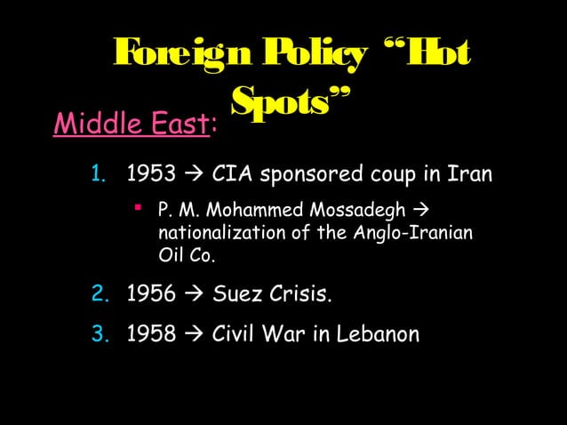 Eisenhower foreign policy | PPT