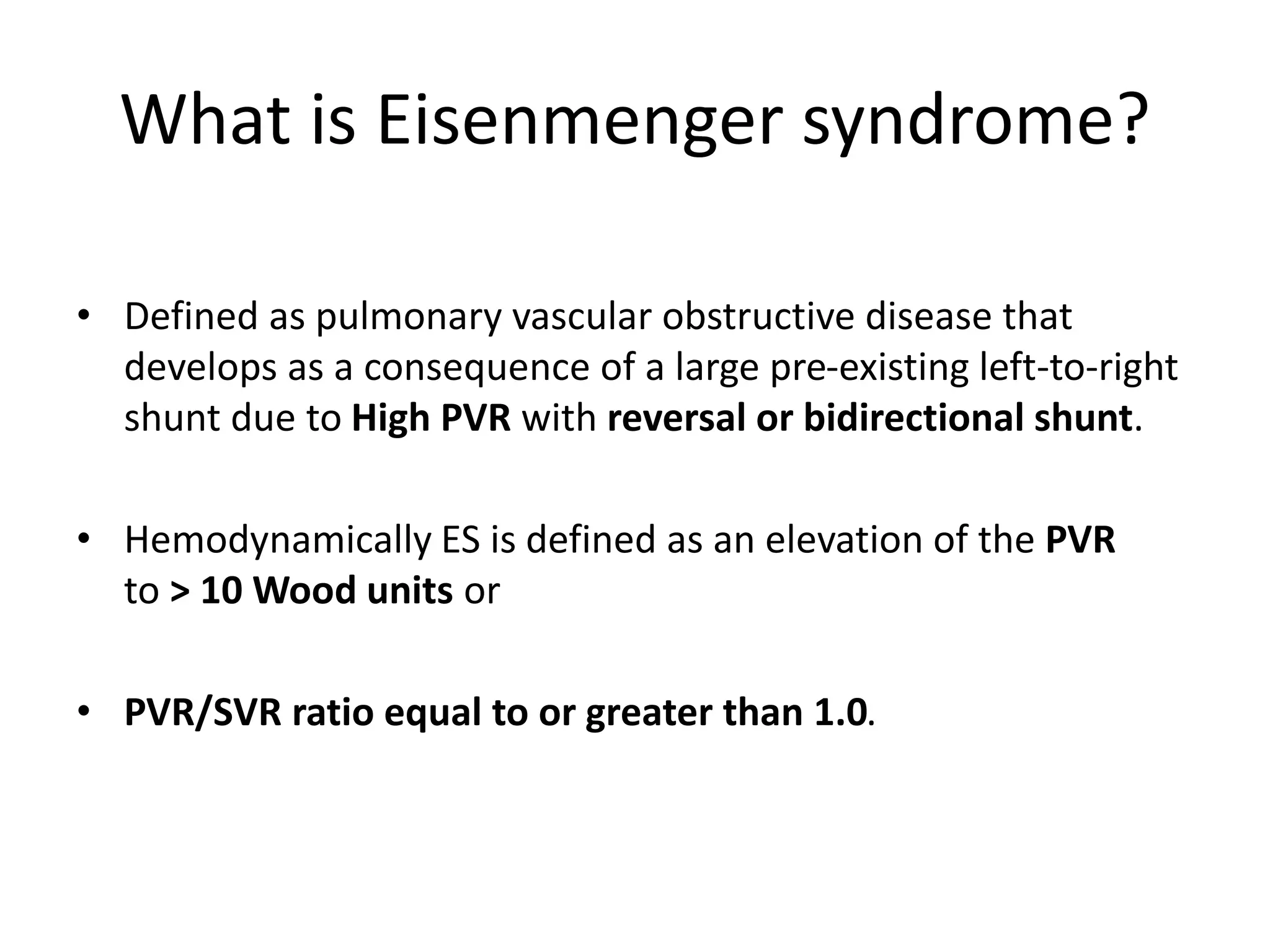 Approach to Eisenmenger's syndrome UPDATED .pptx