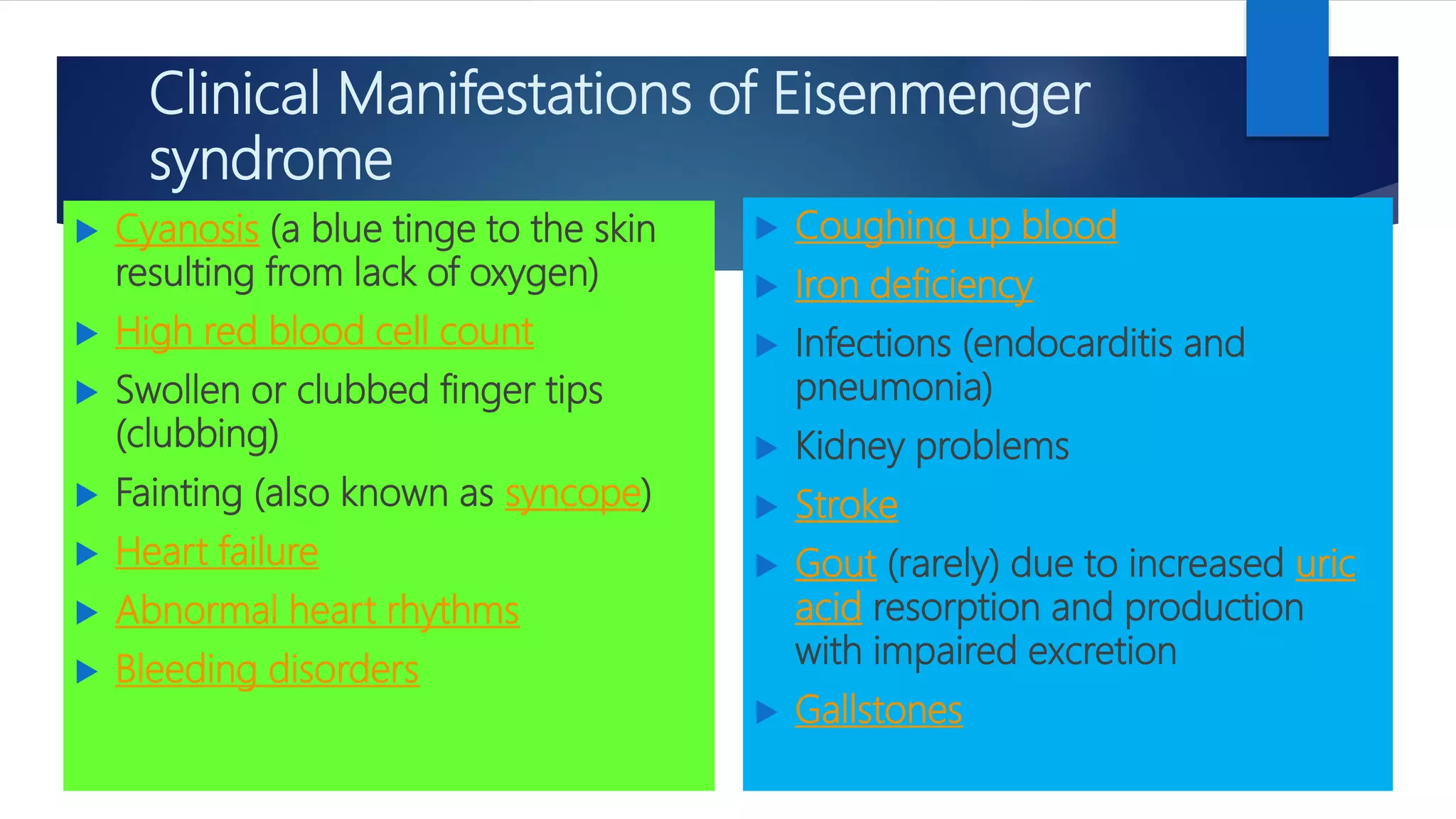 Eisenmenger syndrome | PPTX