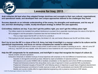 "Defeat into Victory": Lessons for Rebuilding the Iraqi Security Forces ...